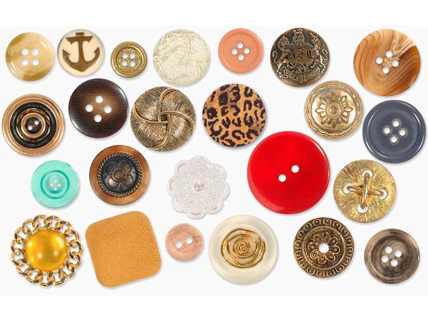 How to sew on buttons to a knitting project