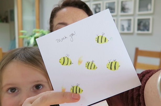 Kids Kitchen Homemade Kids Thank You Cards