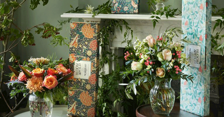 Bloom & Wild collaborates with Morris & Co for a limited-edition range ...